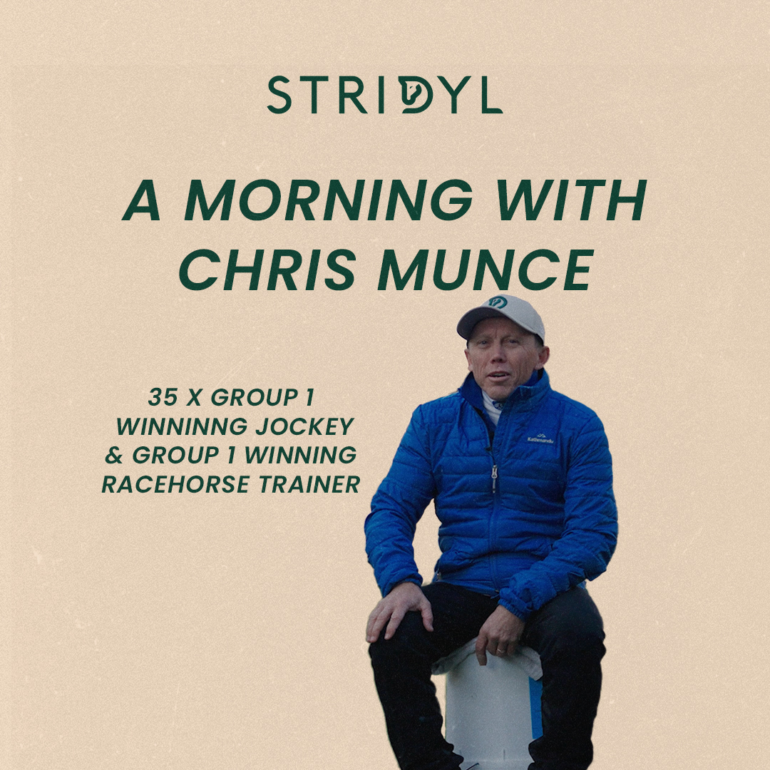 Spend a morning with 35x Group 1 winner Chris Munce | Stridyl